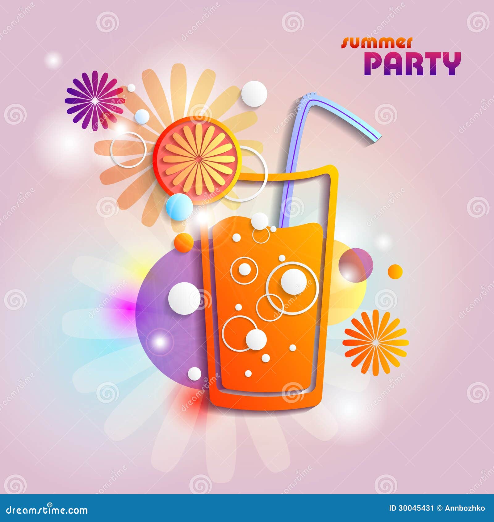 Abstract Background with Cocktail Stock Vector - Illustration of drink ...