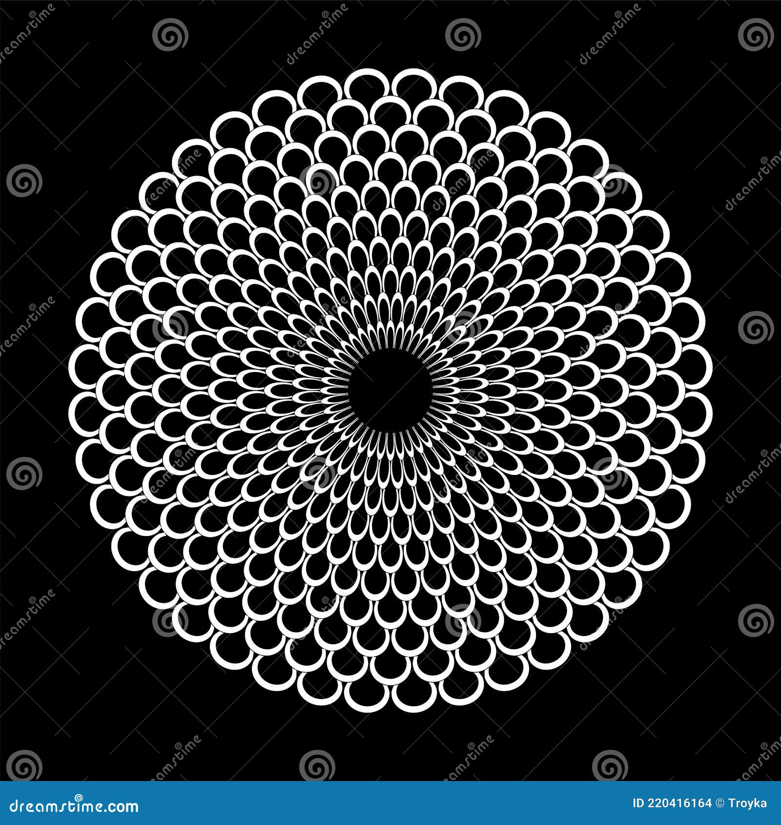 Abstract Decorative Circle Pattern Stock Vector - Illustration of ...