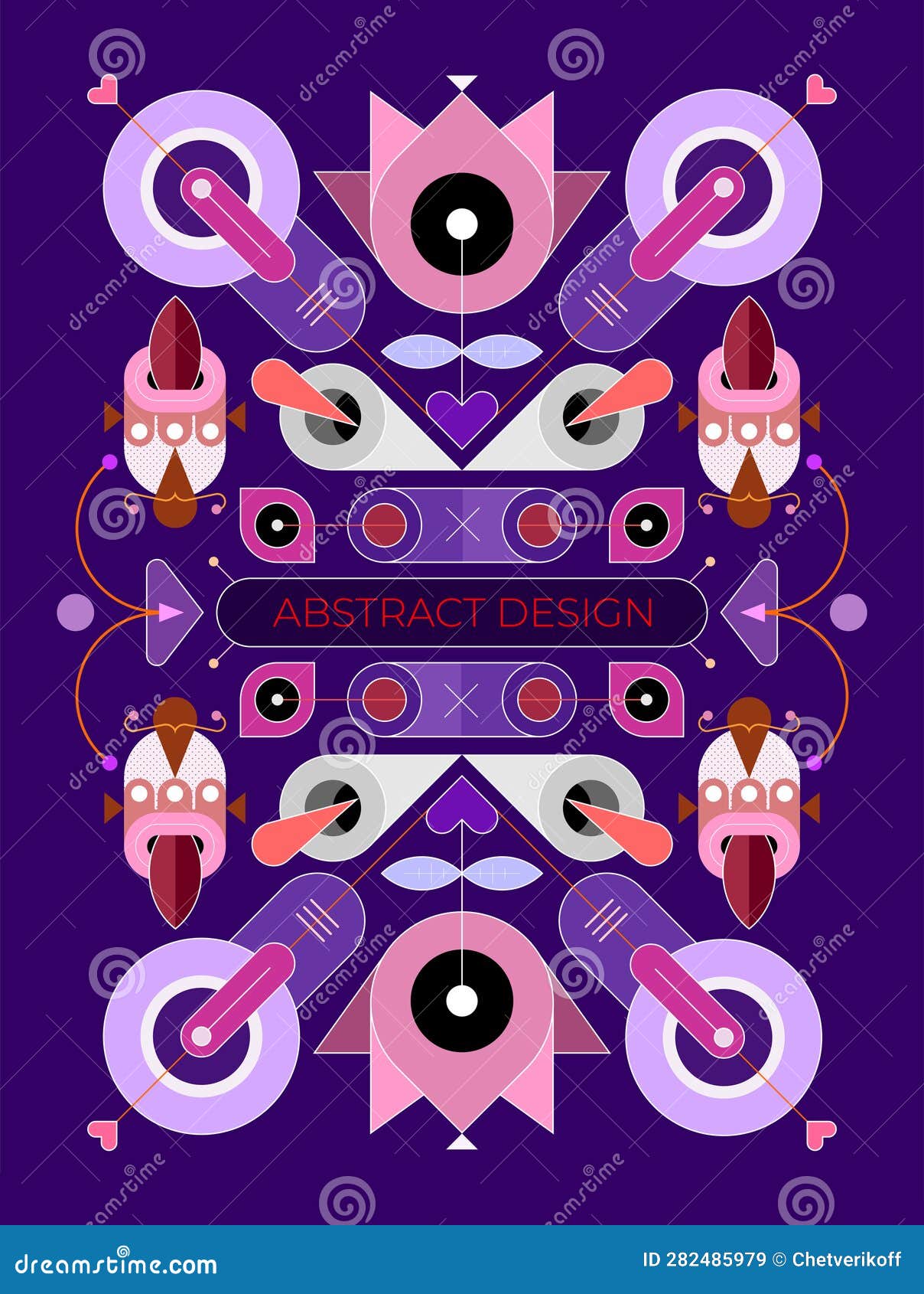 Abstract Decorative Design Text Stock Vector - Illustration of ...