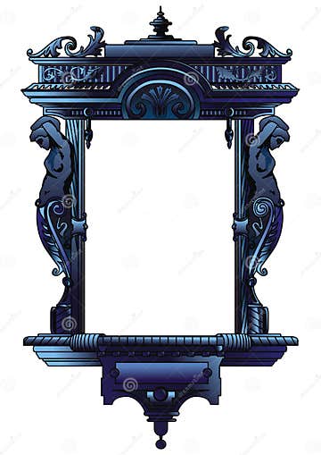 Abstract decorative frame stock vector. Illustration of blot - 1912605