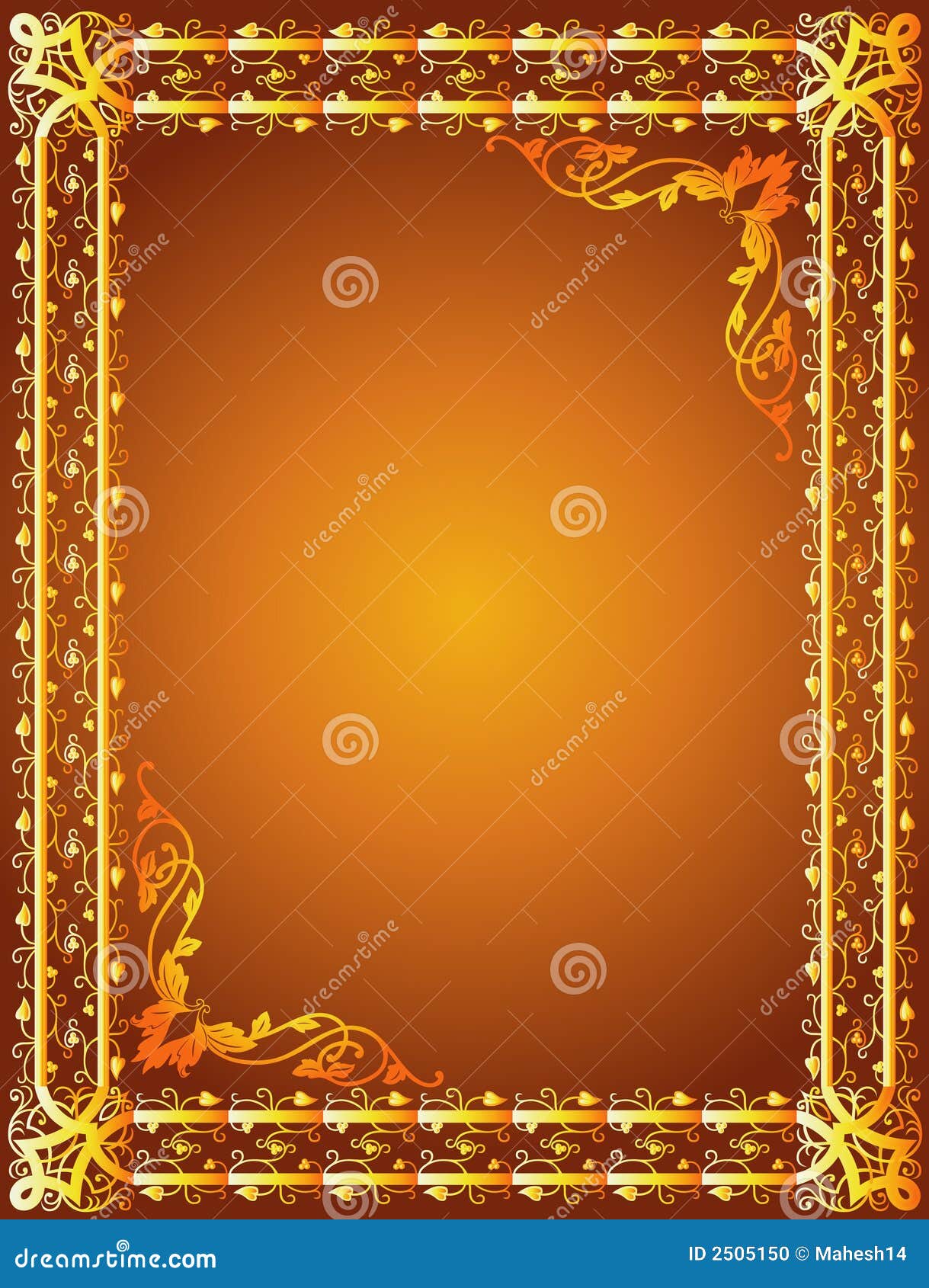 Abstract Decorative Frame stock illustration. Illustration of ...