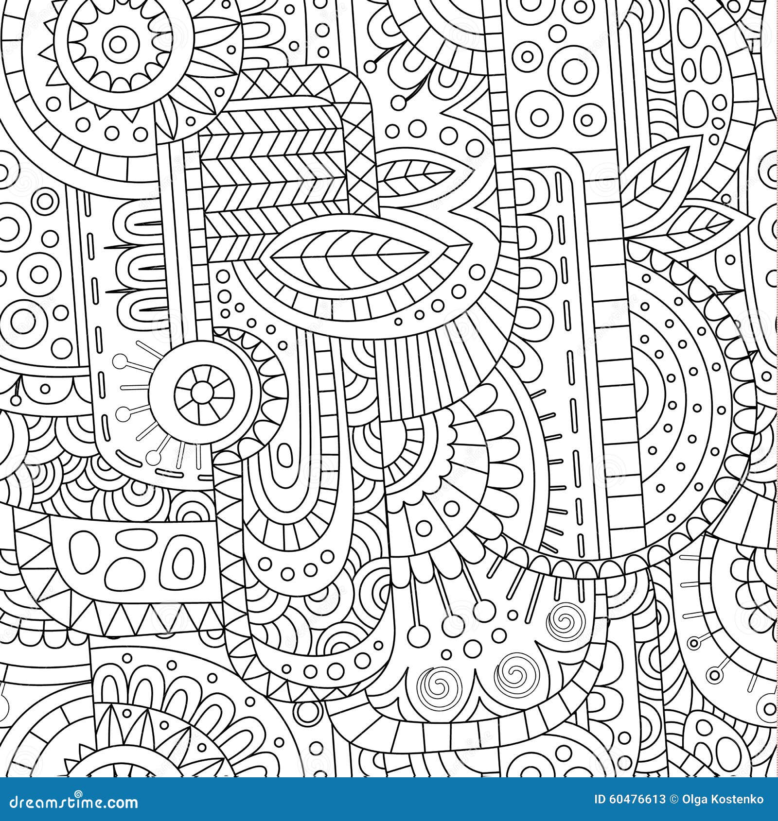 Abstract Decorative Geometric Contour Line Vector Stock Vector ...