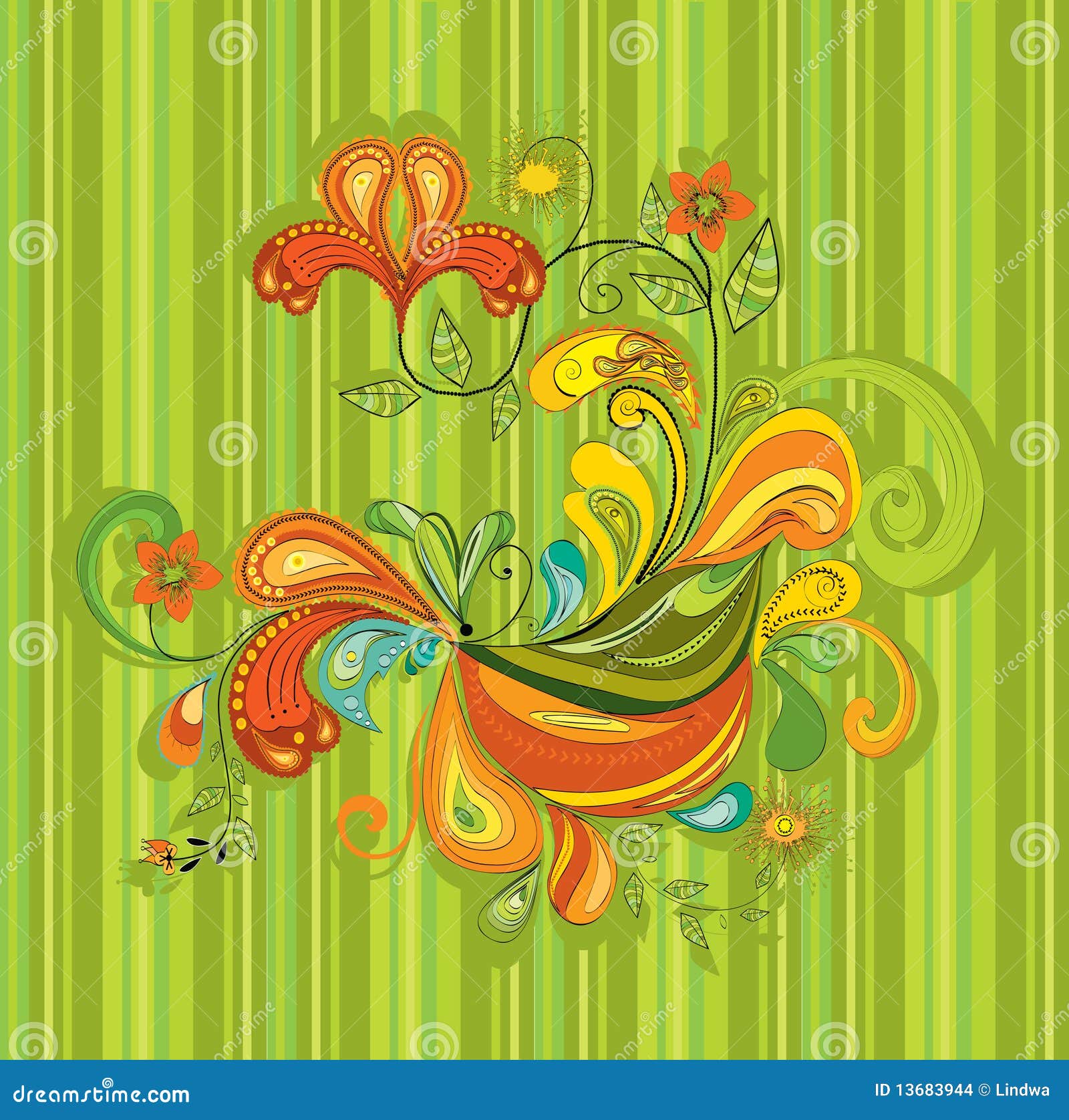 Abstract Decorative Illustration Stock Vector - Illustration of design ...