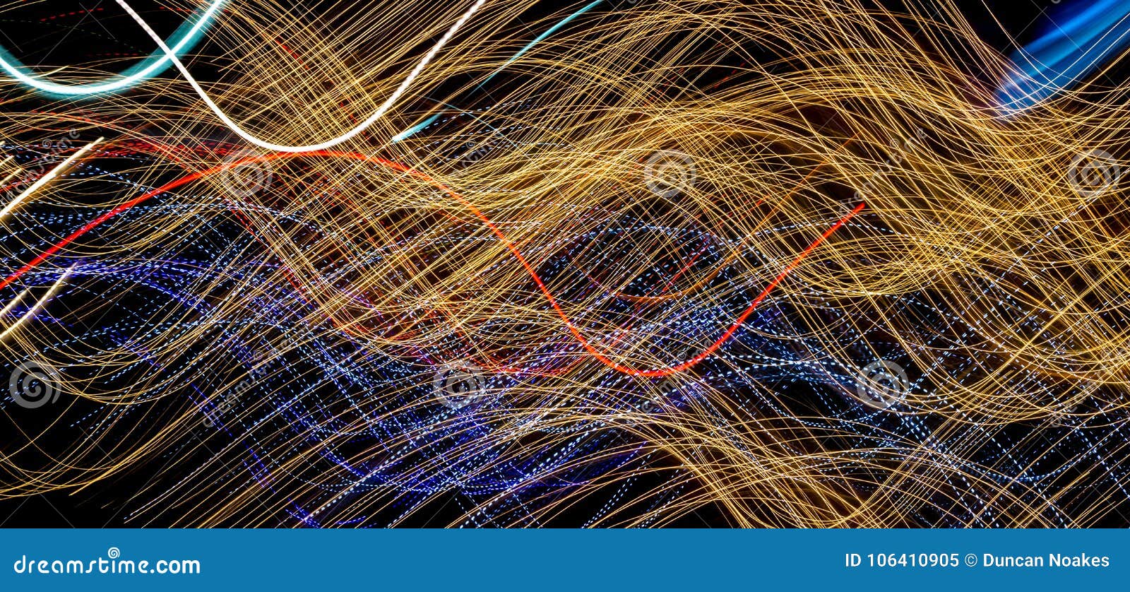 Abstract Decorative Light Trails Stock Image - Image of design ...