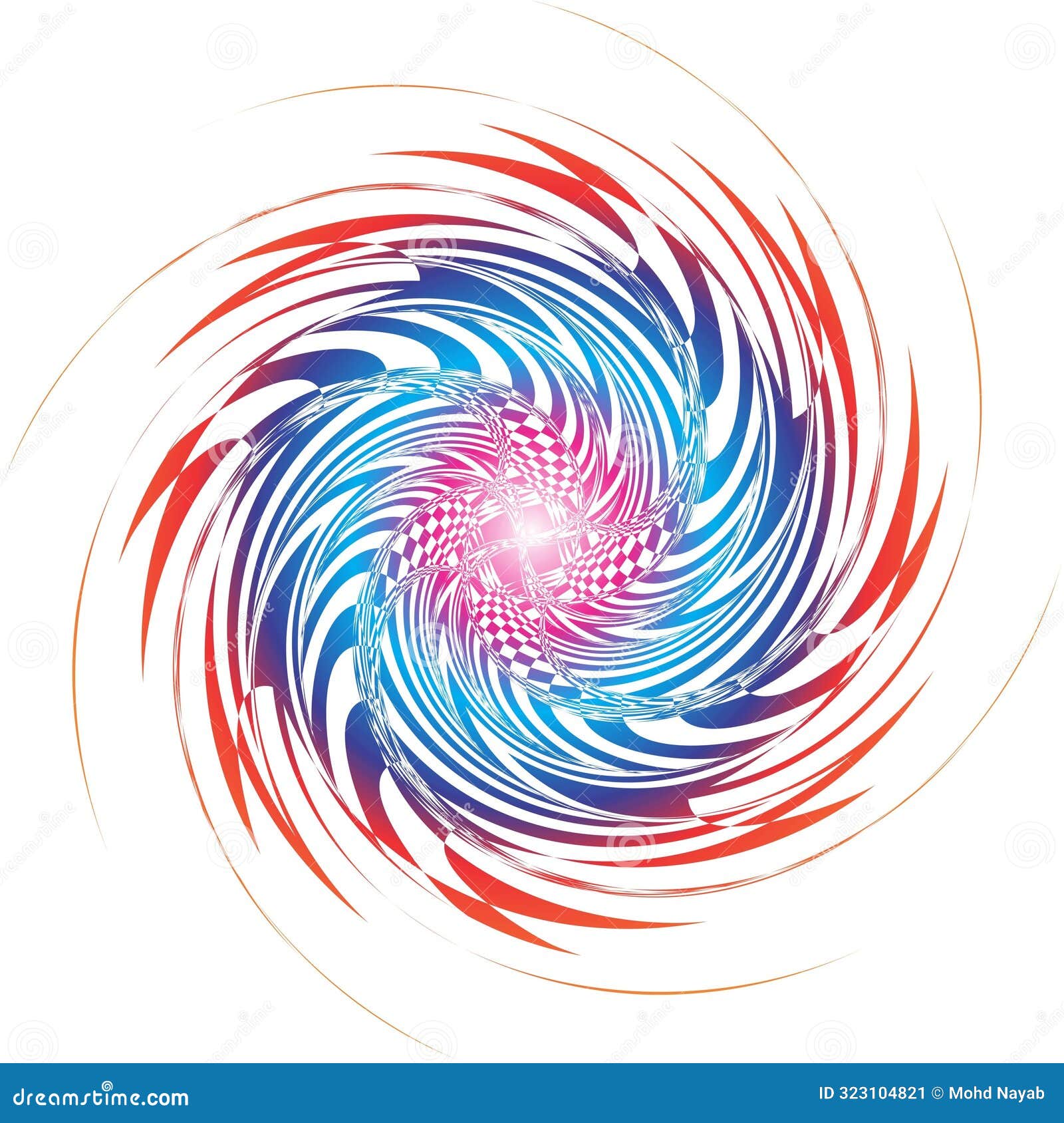 Abstract Decorative Motion Shape. Illustrator Cdr X6 Stock Vector ...