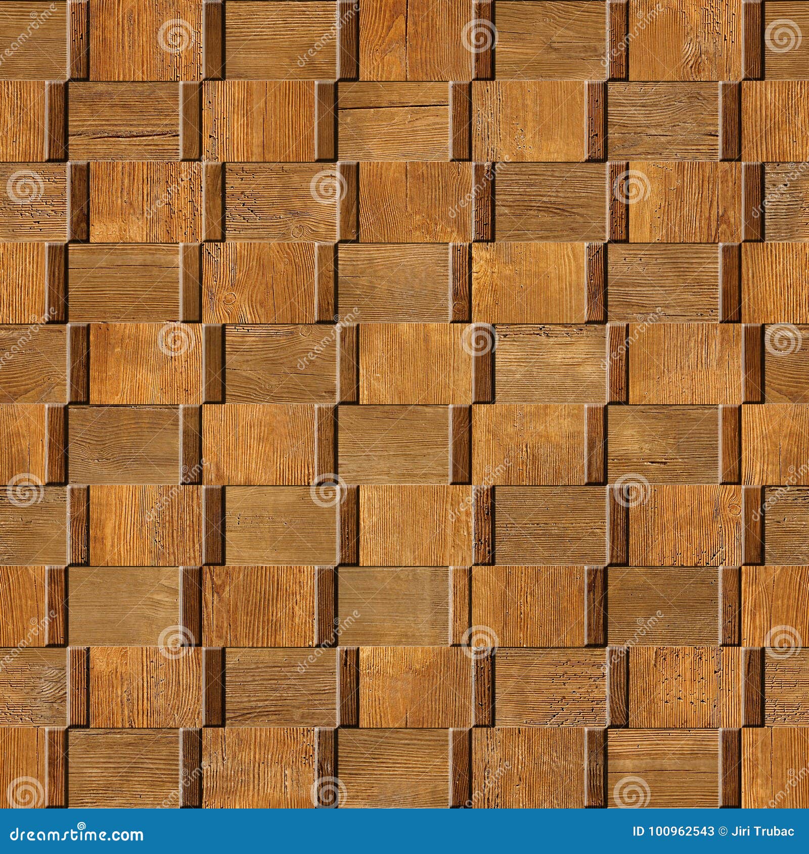 Abstract Decorative Panelling - Wood Texture Stock Illustration ...