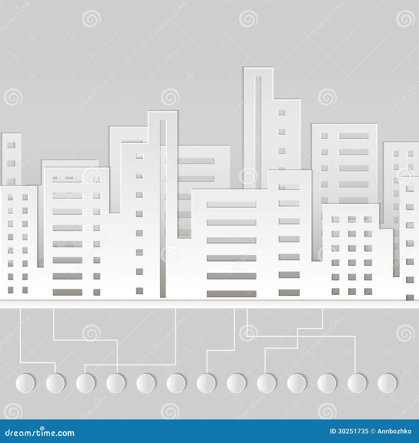 Paper city stock vector. Illustration of environment - 30251735