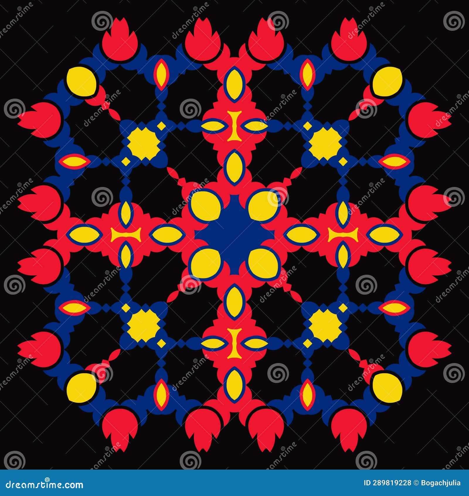 Abstract Decorative Pattern with Geometric Shapes. Stock Vector ...