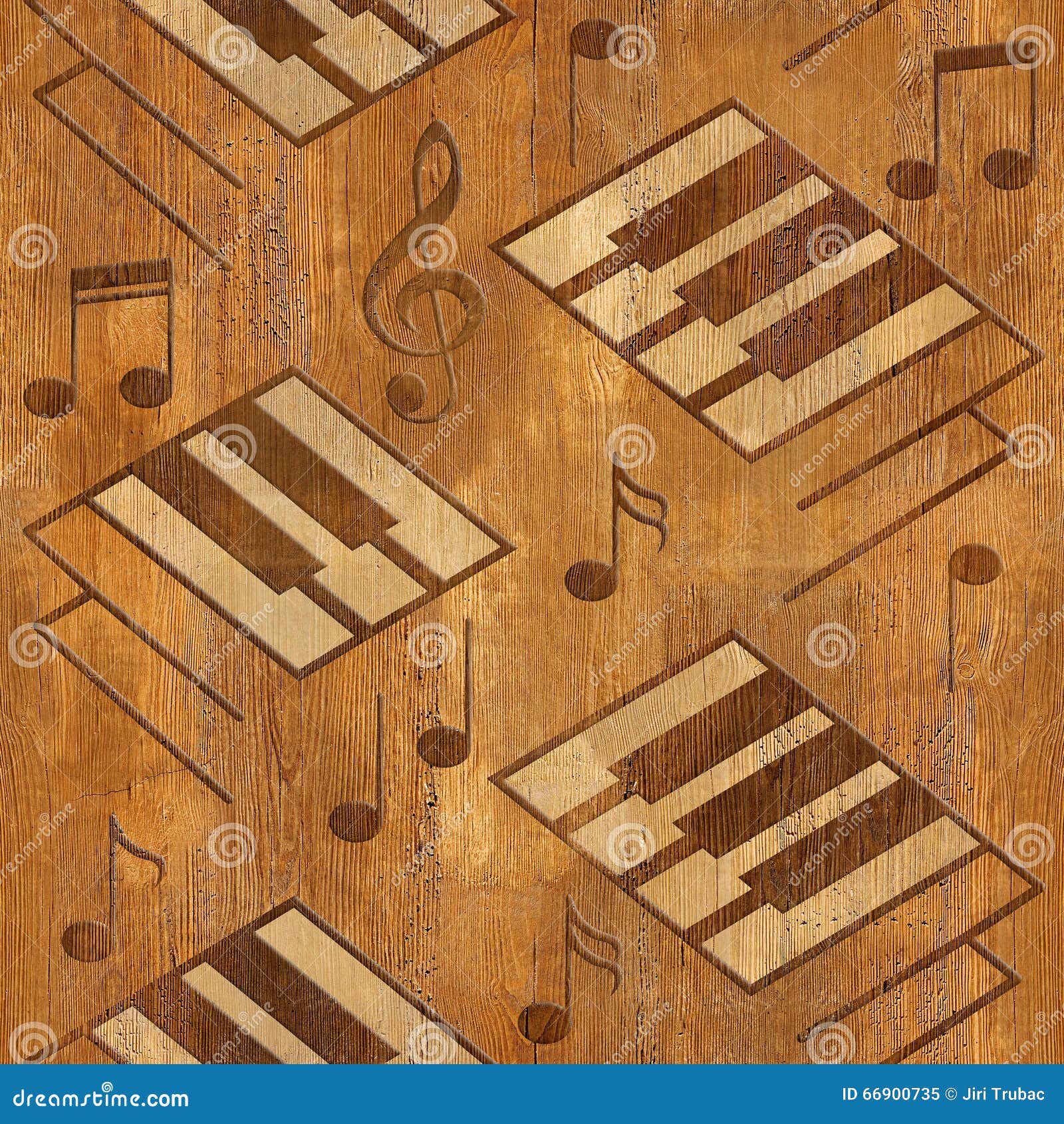 Abstract Decorative Piano Keys - Wood Texture - Seamless Background ...