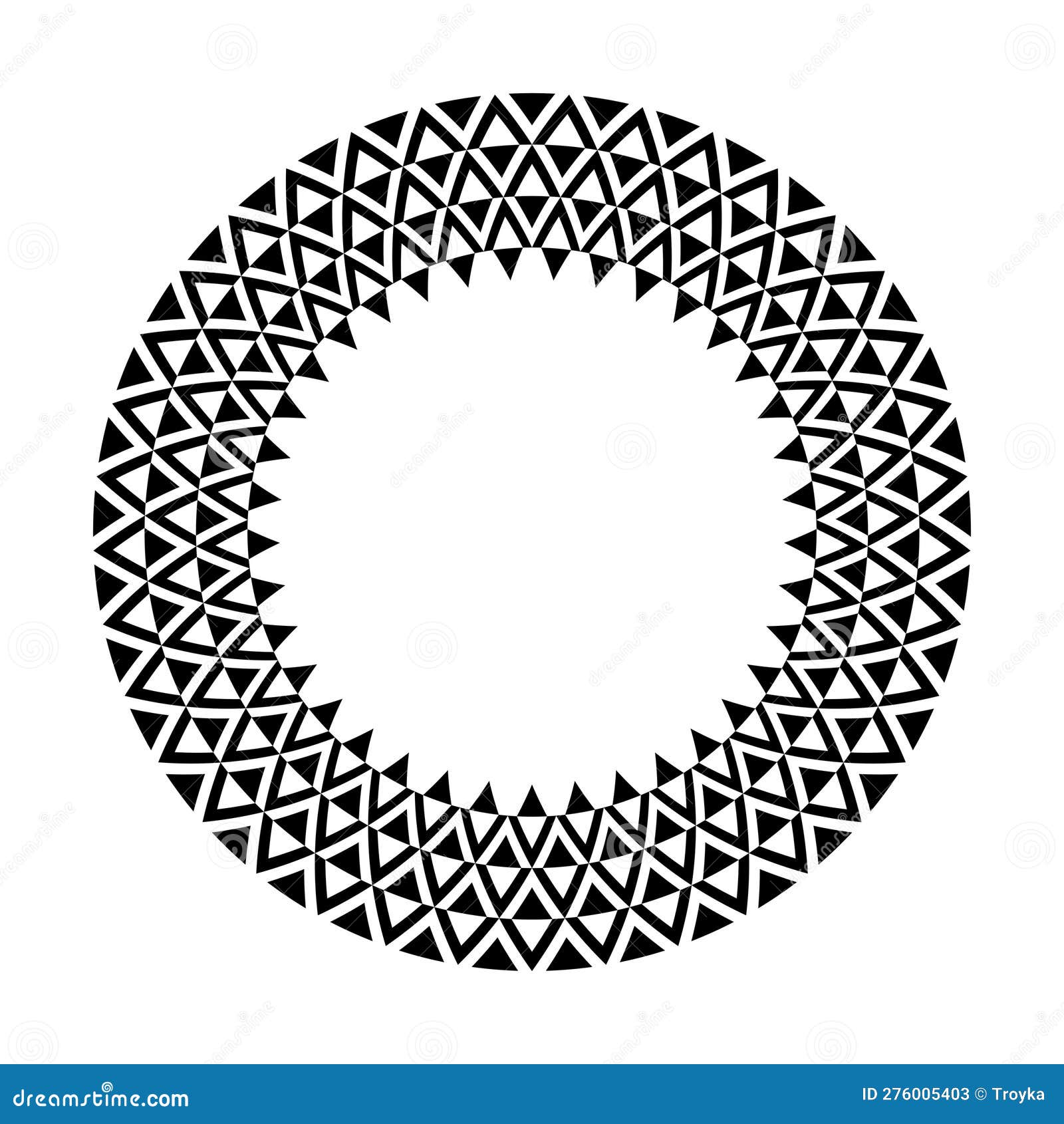 Abstract Decorative Radial Circle Pattern for Round Frame Stock Vector ...