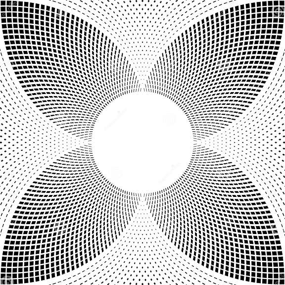 Abstract Decorative Radial Halftone Pattern Stock Illustration ...