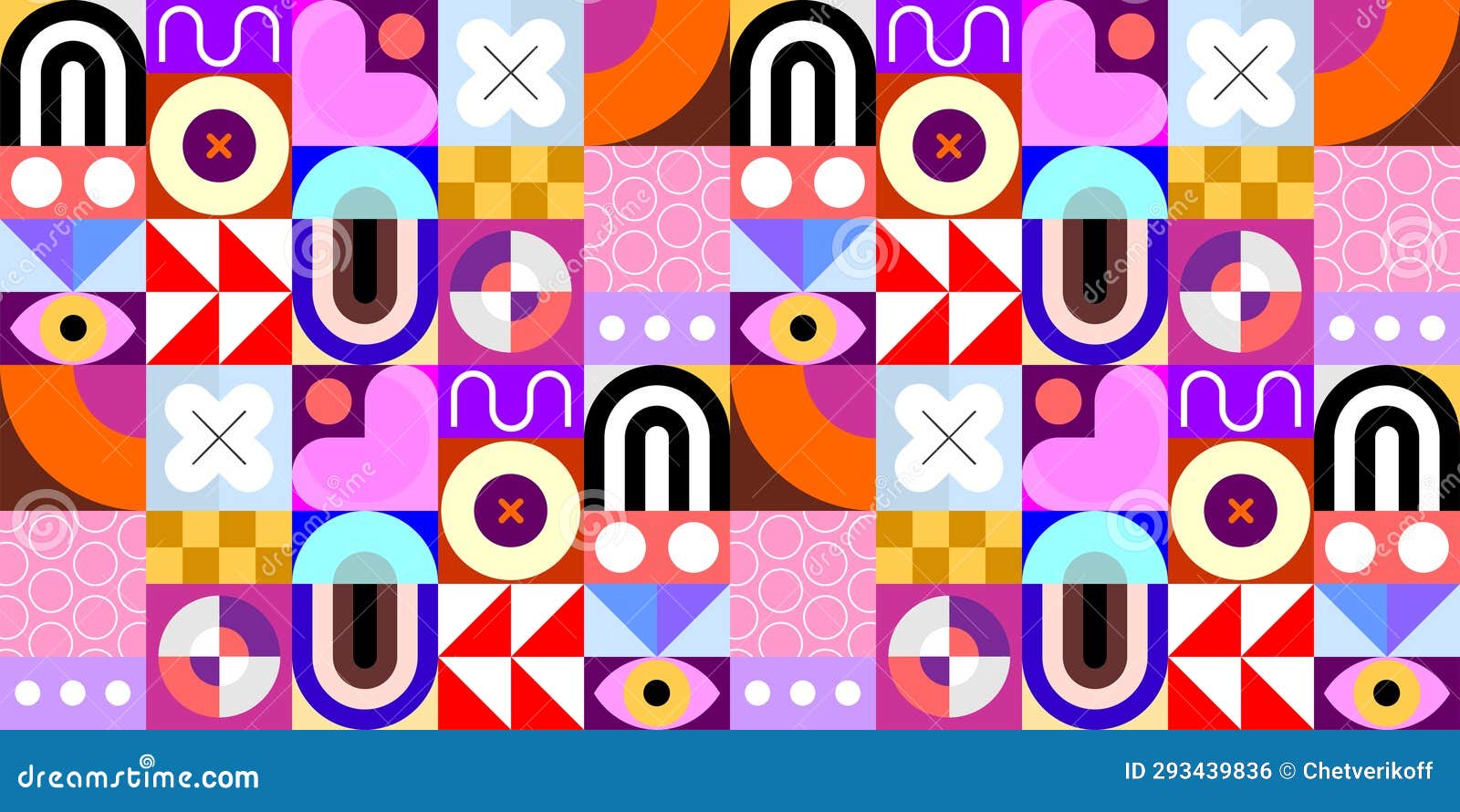 Abstract Decorative Tileable Background Stock Vector - Illustration of ...