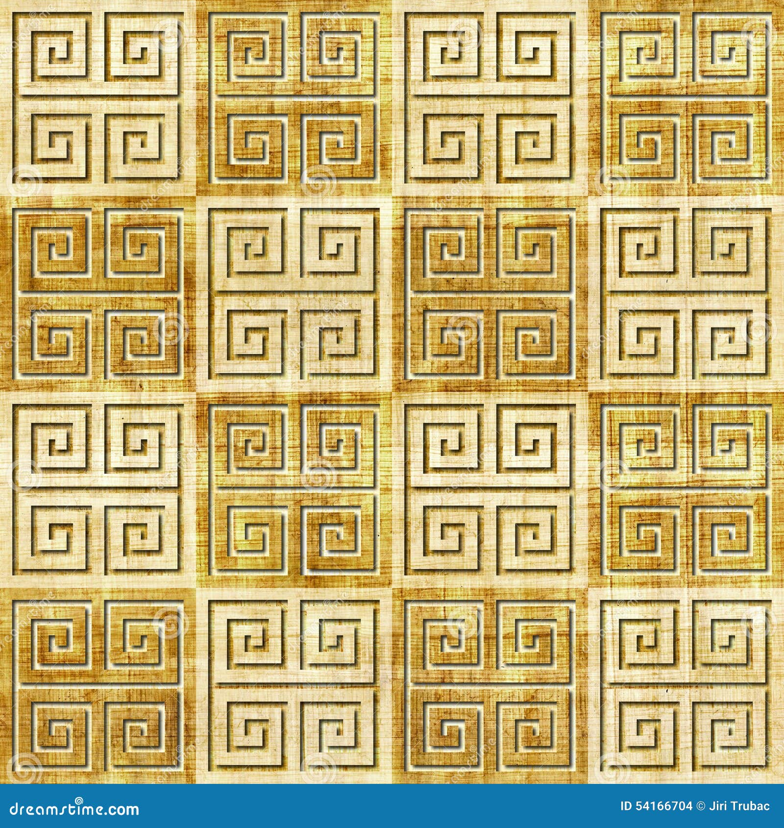 Abstract Decorative Tiles - Seamless Pattern - Papyrus Texture Stock ...