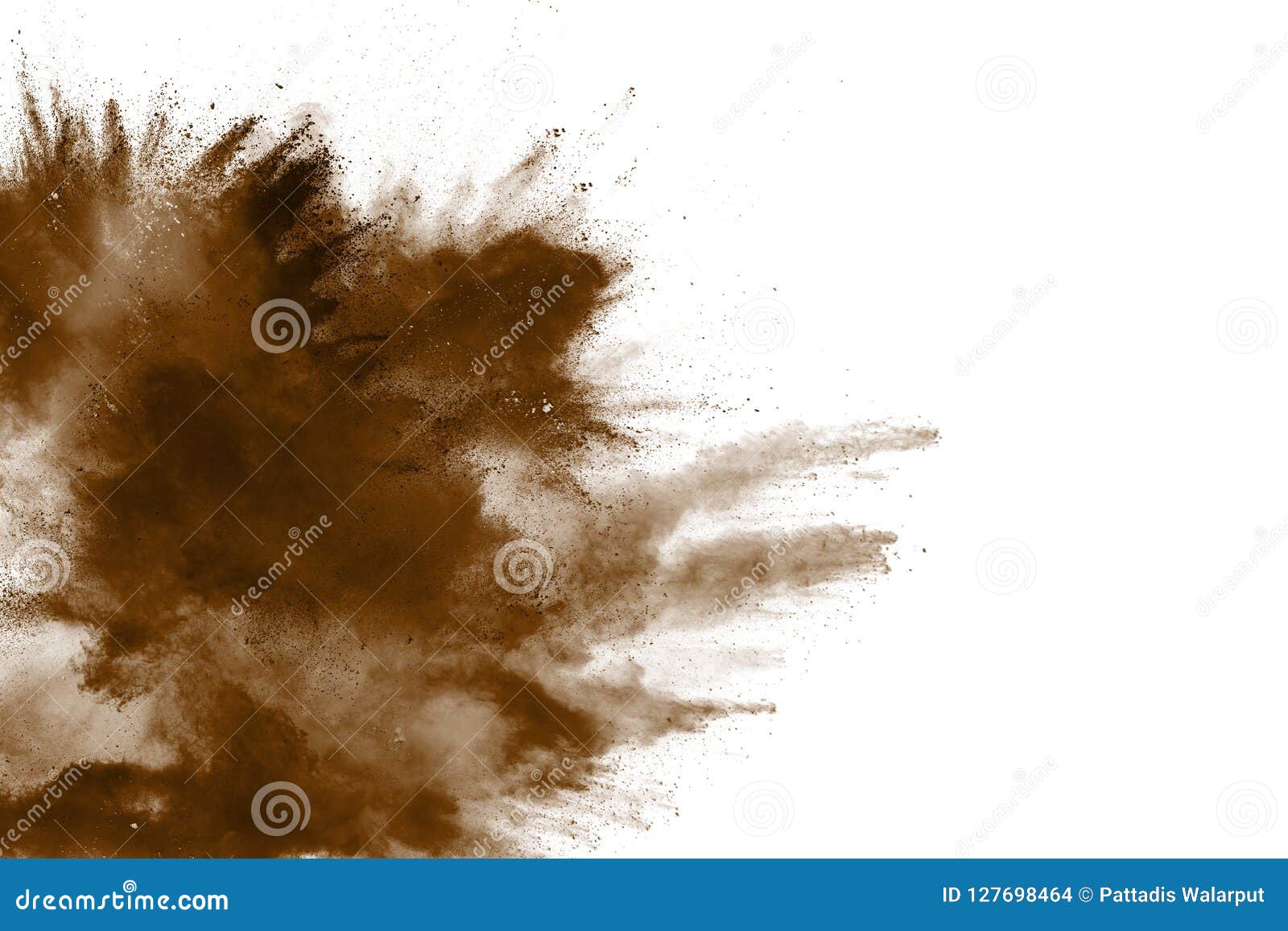 Abstract Deep Black Dust Explosion on White Background. Stock Photo ...
