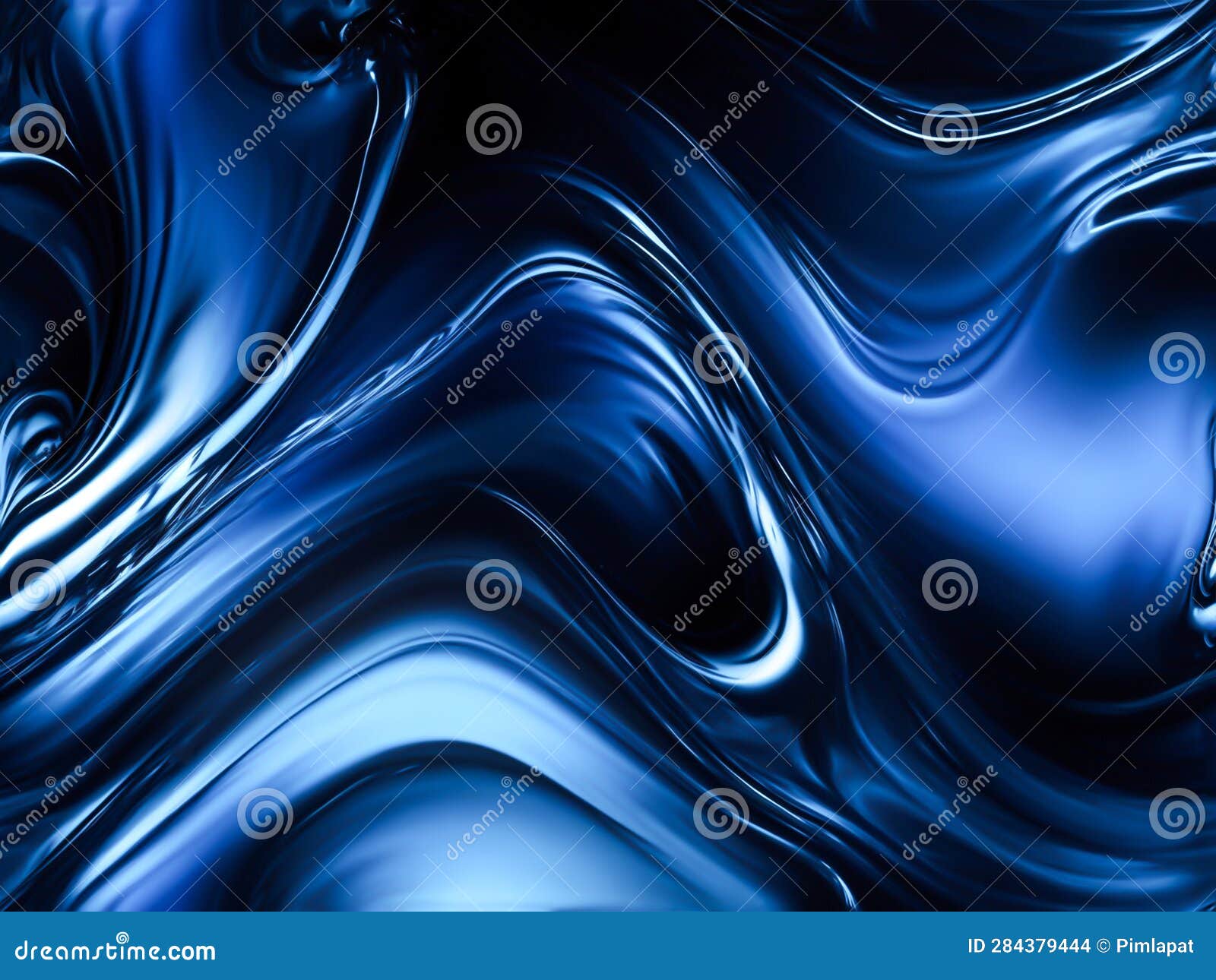 Abstract Deep Blue Curve Background. Stock Illustration - Illustration ...
