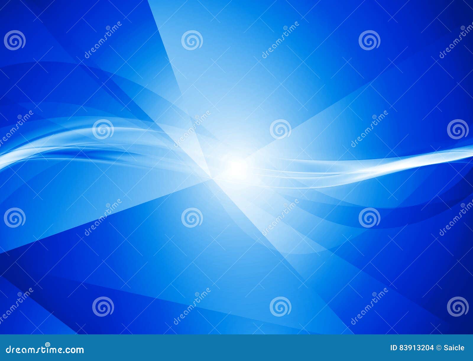 Abstract Deep Blue Tech Wavy Background Stock Vector - Illustration of ...