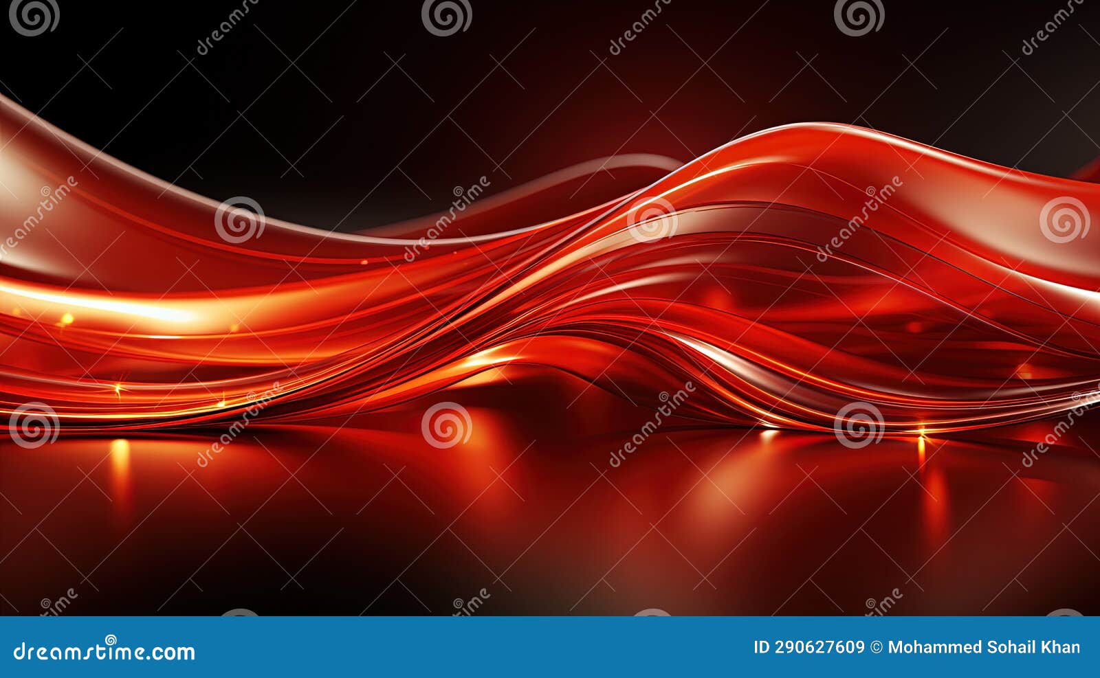 Abstract of Deep Red Metallic Liquid Paint Wavy Pattern Background ...