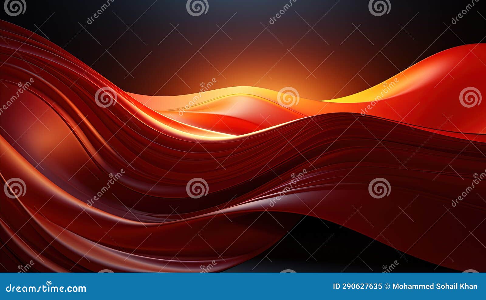 Abstract of Deep Red Metallic Liquid Paint Wavy Pattern Background ...