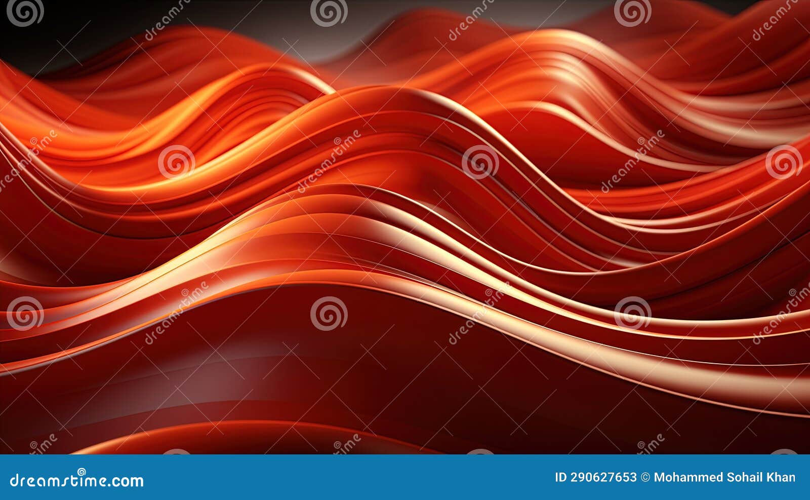 Abstract of Deep Red Metallic Liquid Paint Wavy Pattern Background ...