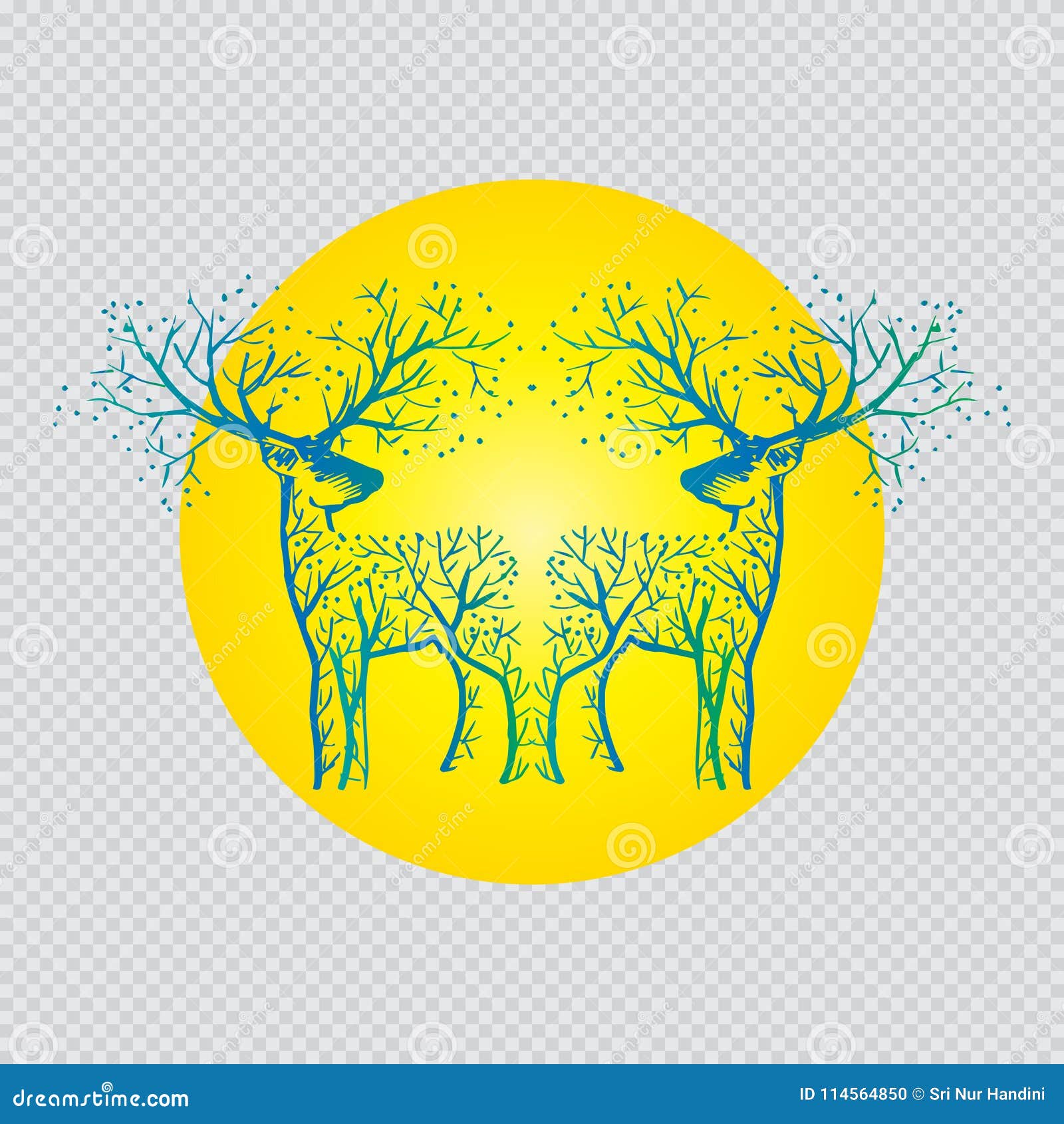 Abstract deer stock vector. Illustration of abstract - 114564850