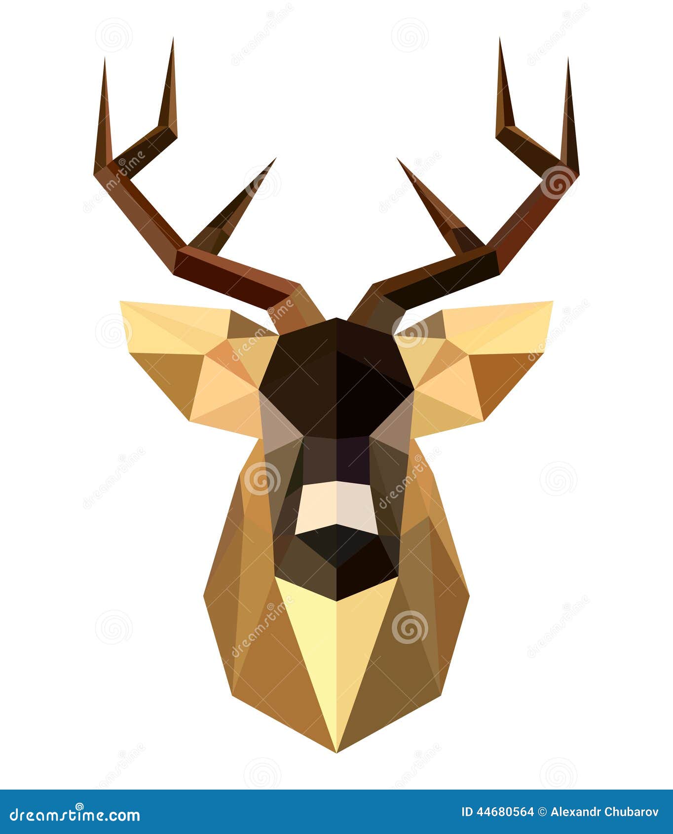 Abstract deer stock vector. Illustration of backgrounds - 44680564