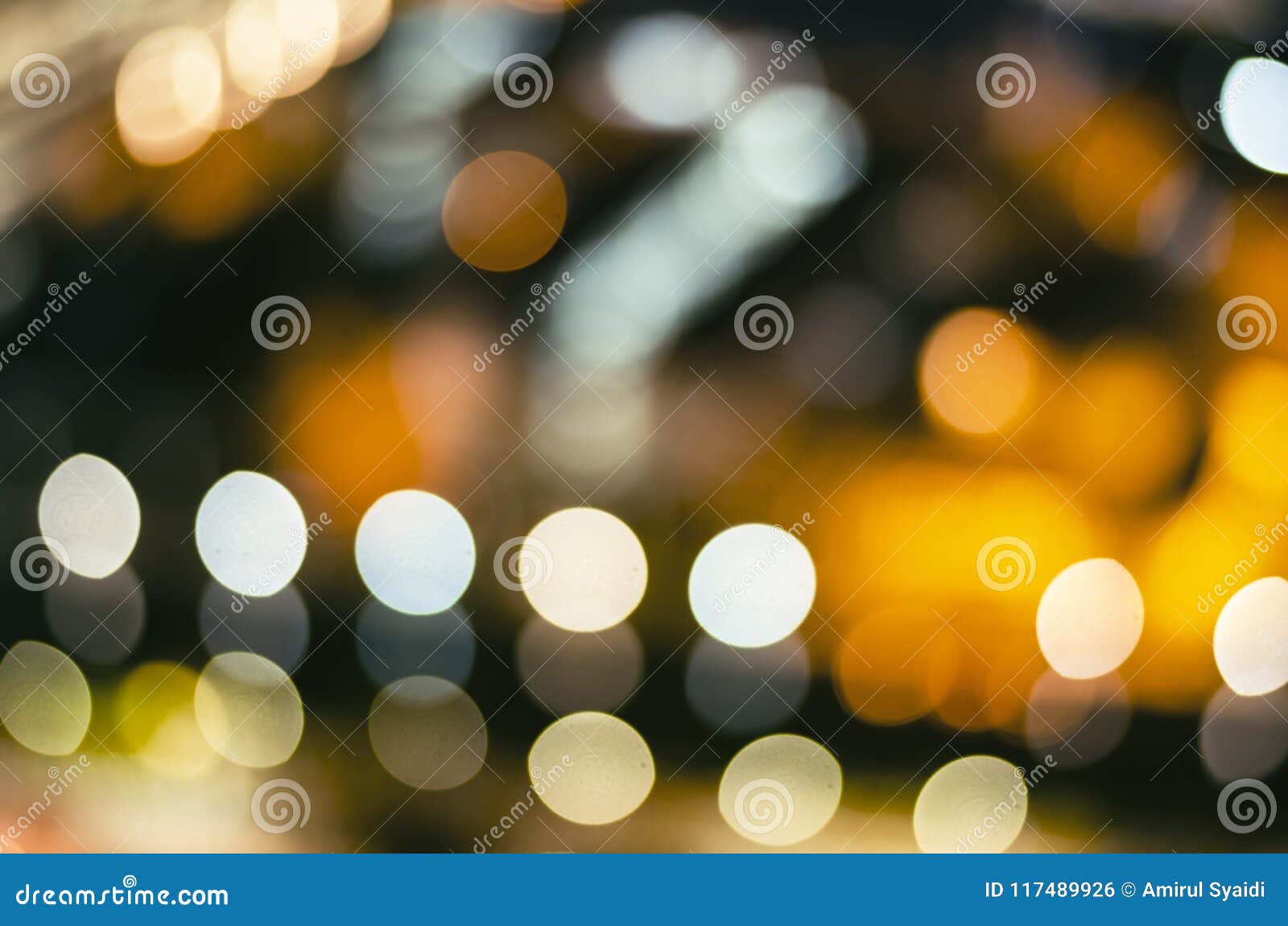 Abstract Defocus of Colorful Glittering Shine Bulbs Lights Background ...