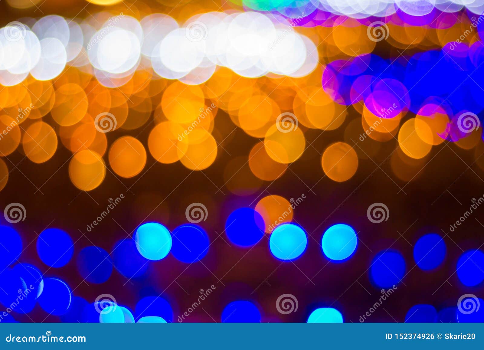 Abstract Defocused Colorful Light Bokeh for Background Stock Photo ...