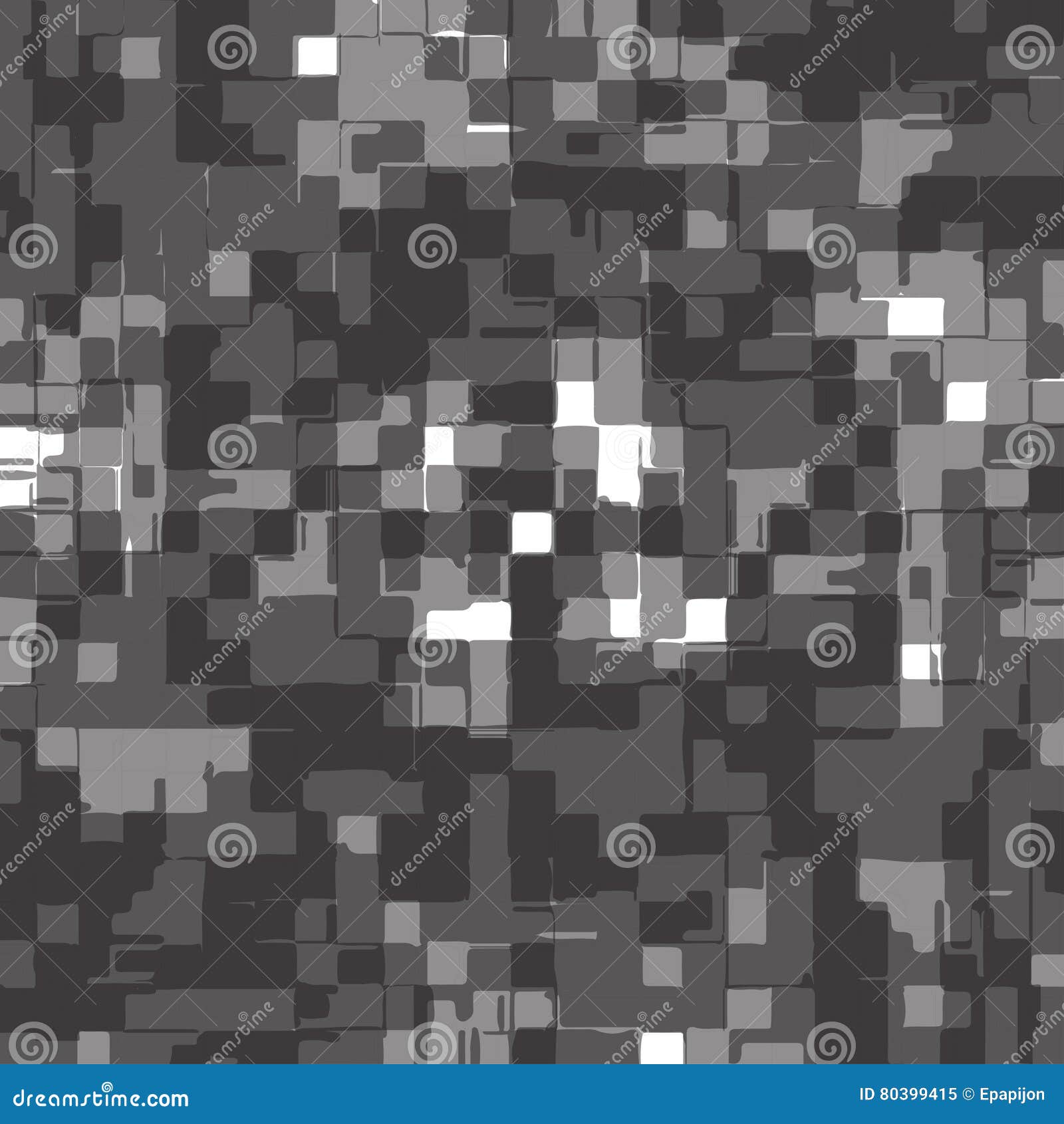 Abstract Deformed Cubes - Gray Shades Stock Vector - Illustration of ...