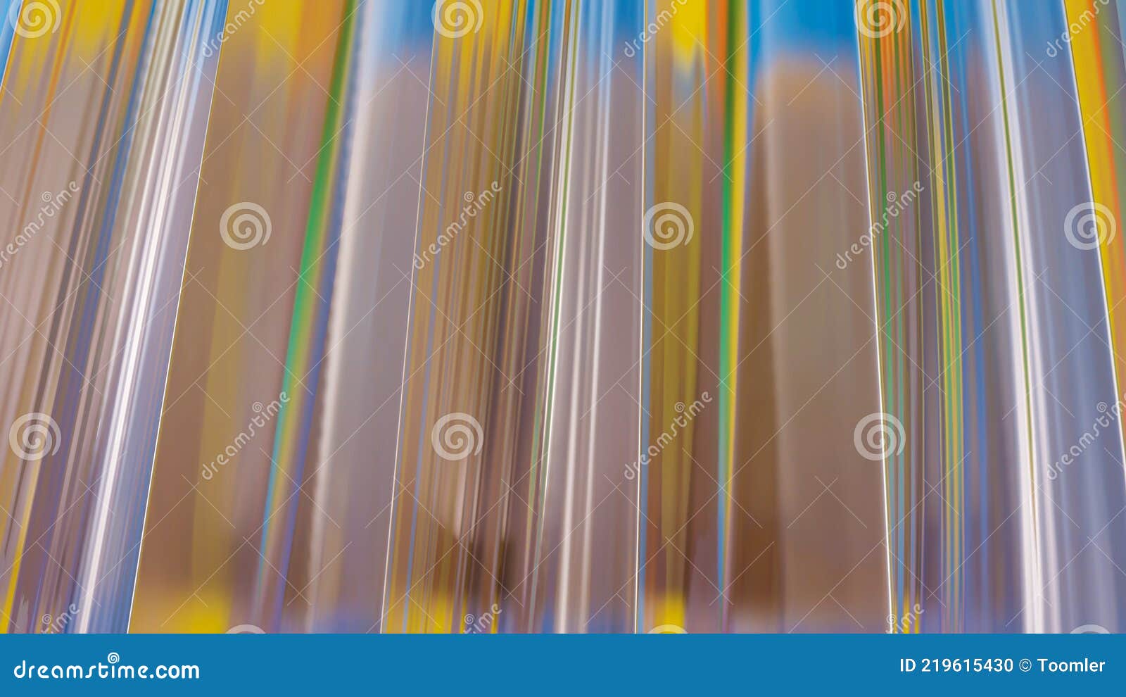 Abstract Deformed Surface of Pearlescent Color with Folds. 3d Render ...