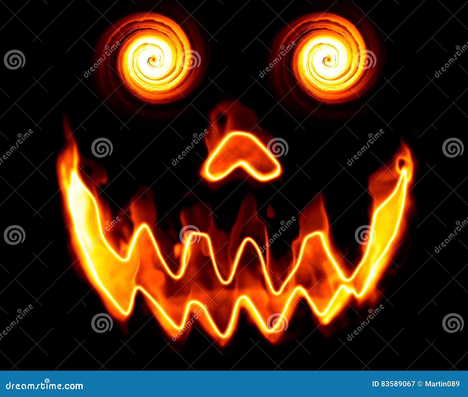 Abstract fiery demon face stock illustration. Illustration of ...