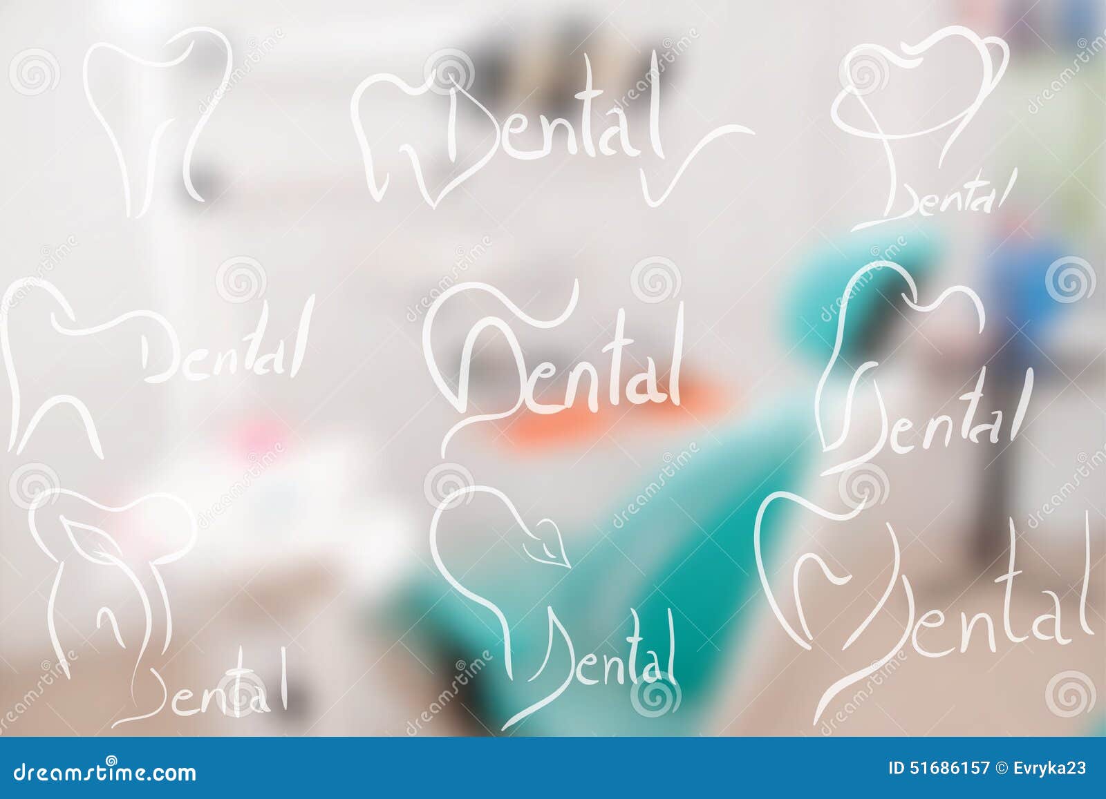 Abstract Dental Illustration of a Teeth Stock Illustration ...