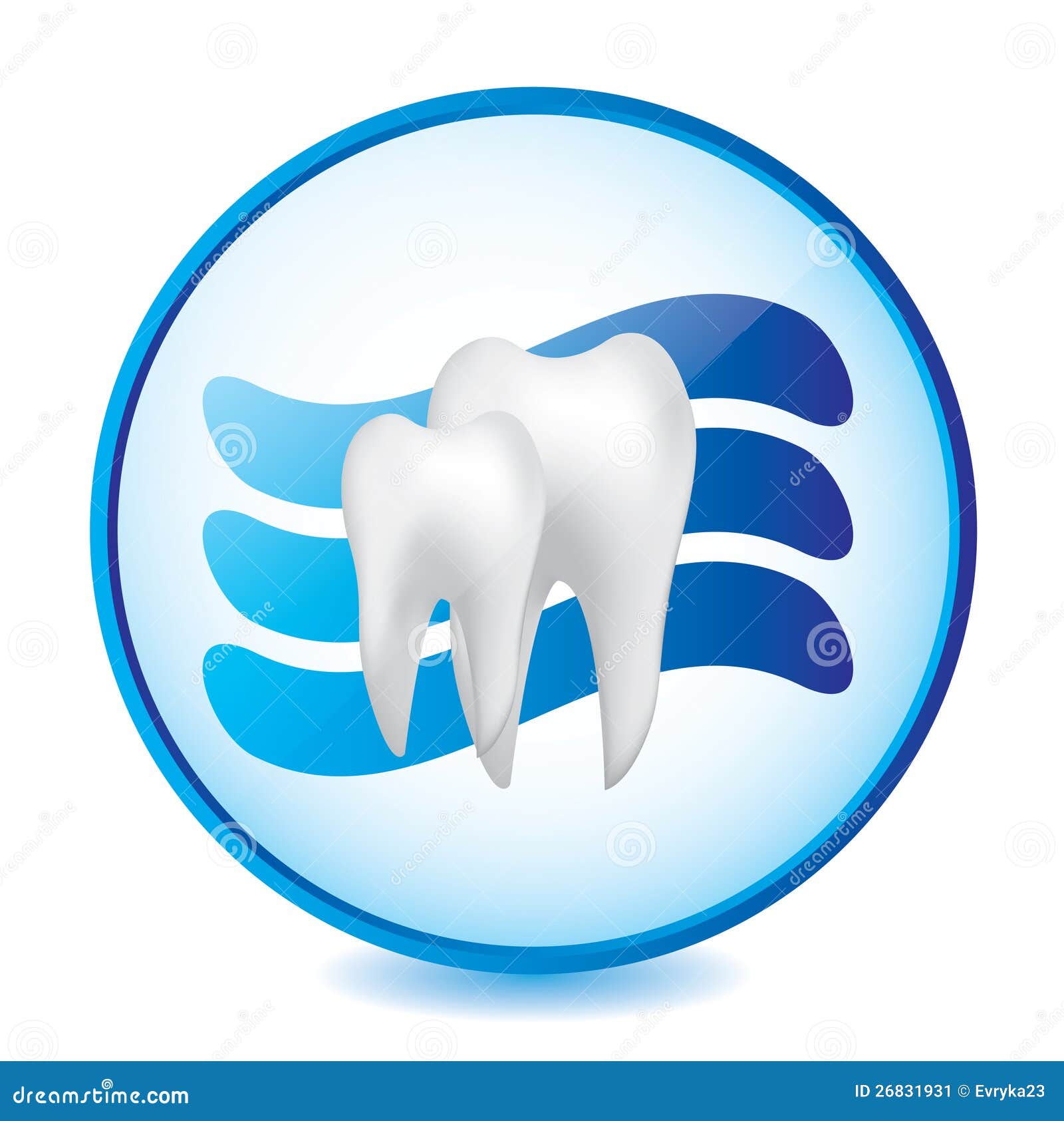 Abstract dental sign stock vector. Illustration of medicine - 26831931