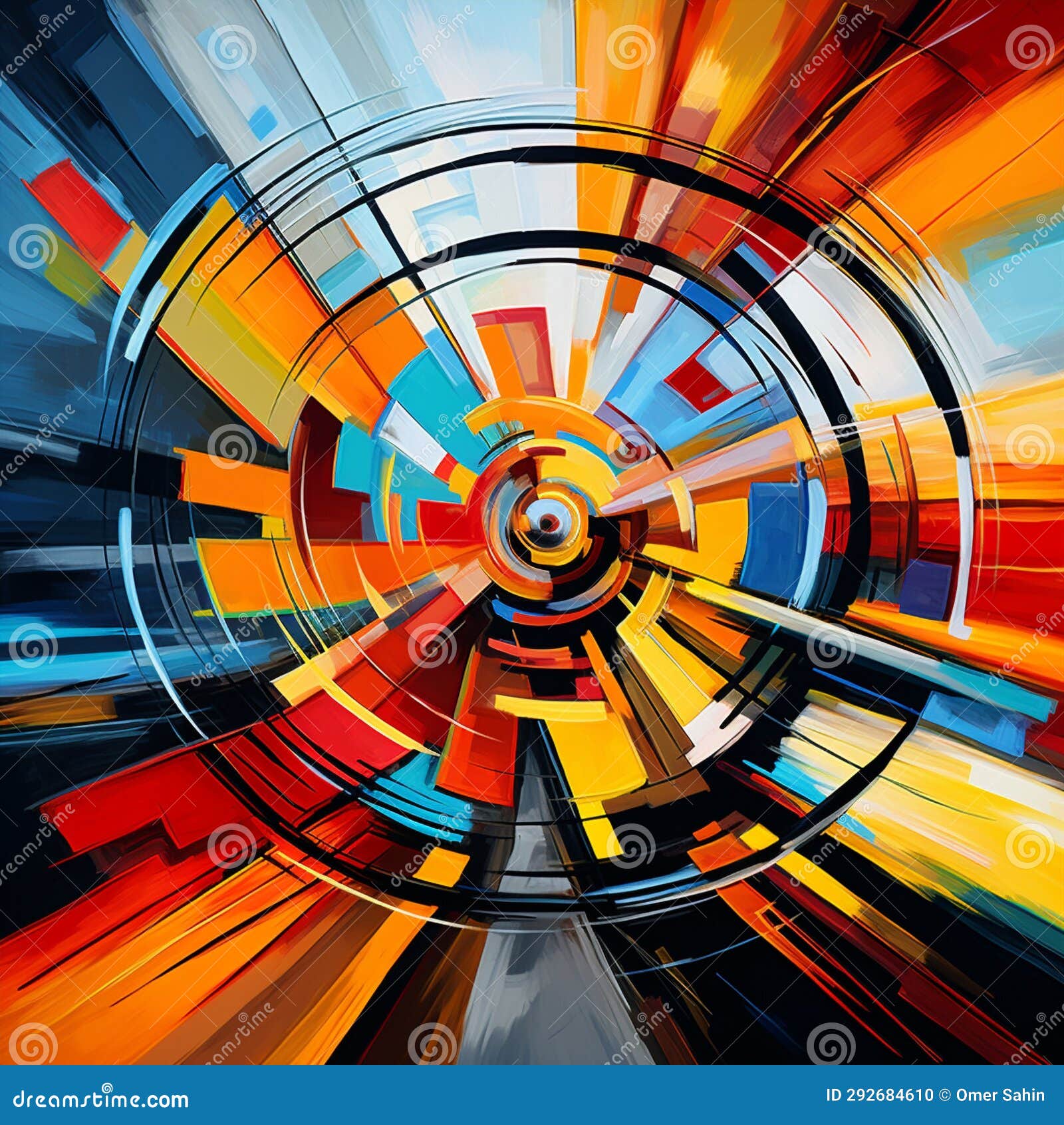 Abstract Depiction of Dynamic Motion of Train Wheels Stock Photo ...