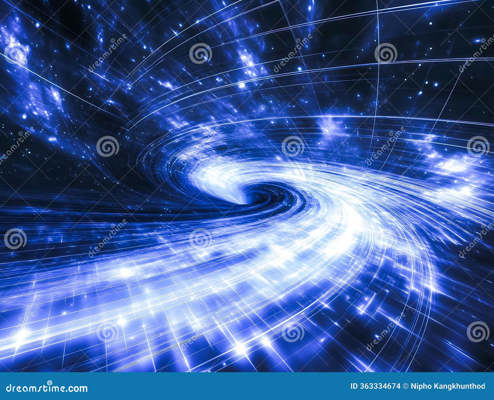 Space-Time Vortex, Ai Generated Stock Illustration - Illustration of ...