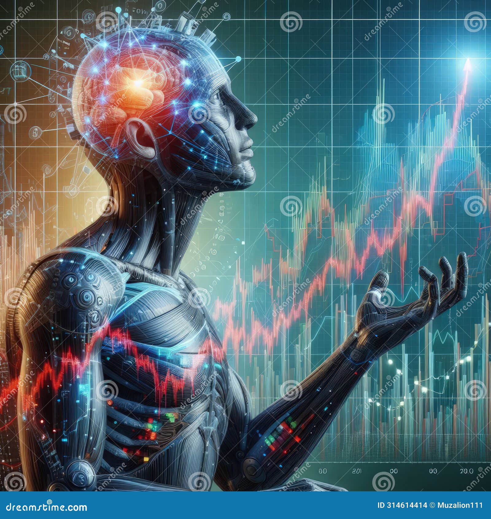 Abstract Depiction of the Human Path of Development Stock Photo - Image ...