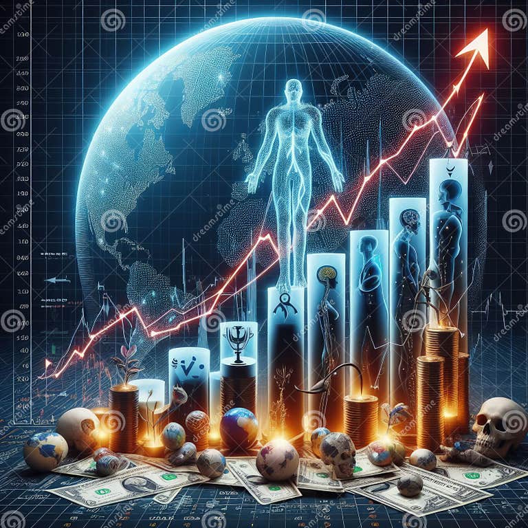 Abstract Depiction of the Human Path of Development Stock Photo - Image ...