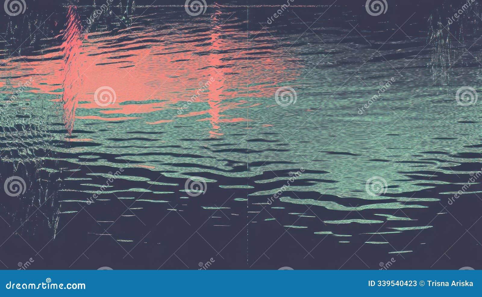 Abstract Depiction of Water Ripples with a Gradient Effect Stock ...