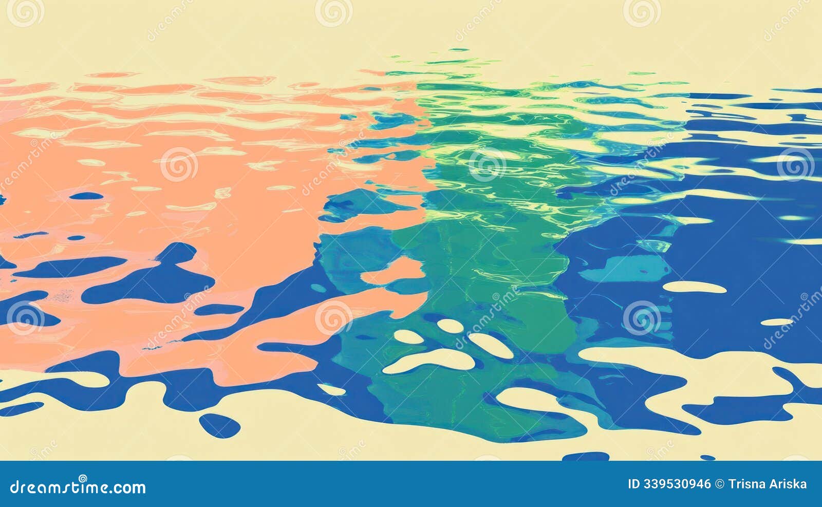 Abstract Depiction of Water with Vibrant Colors and Fluid Patterns ...
