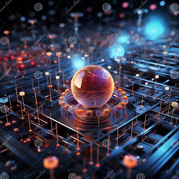 Abstract Depictions Capturing the Essence of Quantum Computing Stock ...