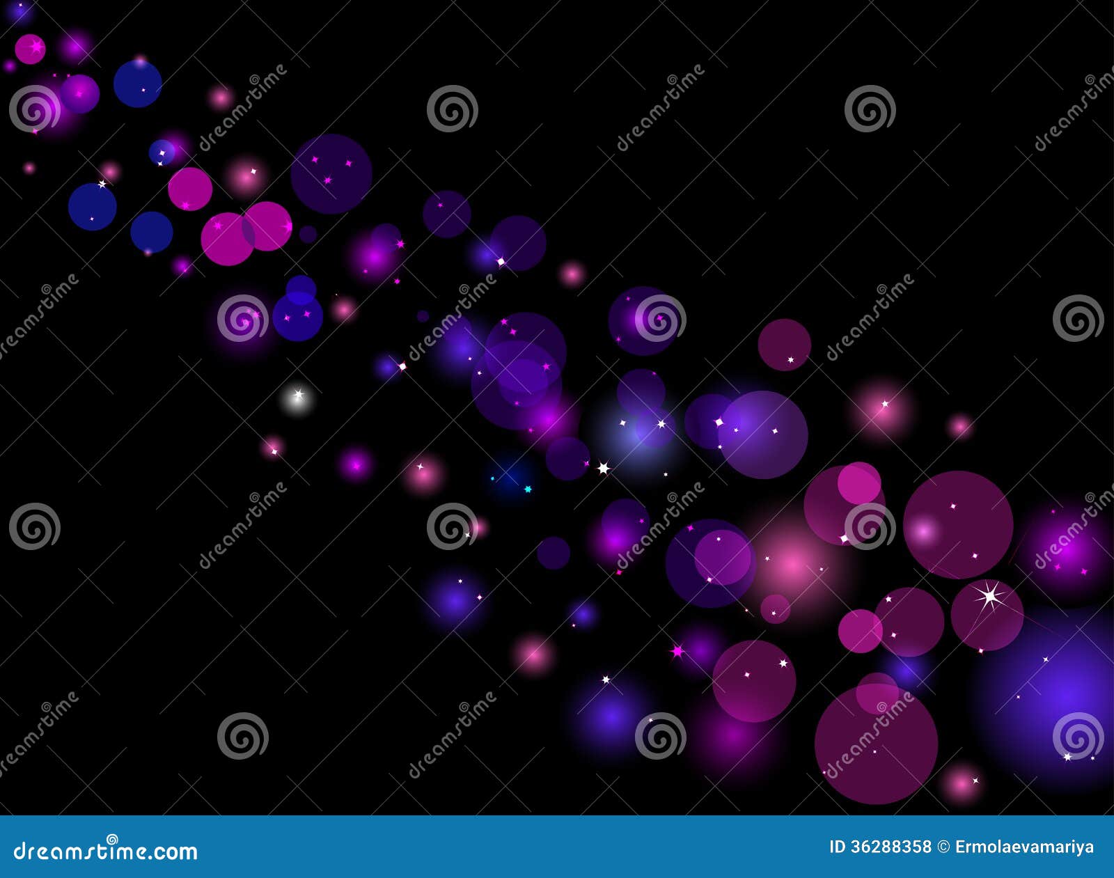 Abstract Depth Space Vector on Black Background Stock Vector ...