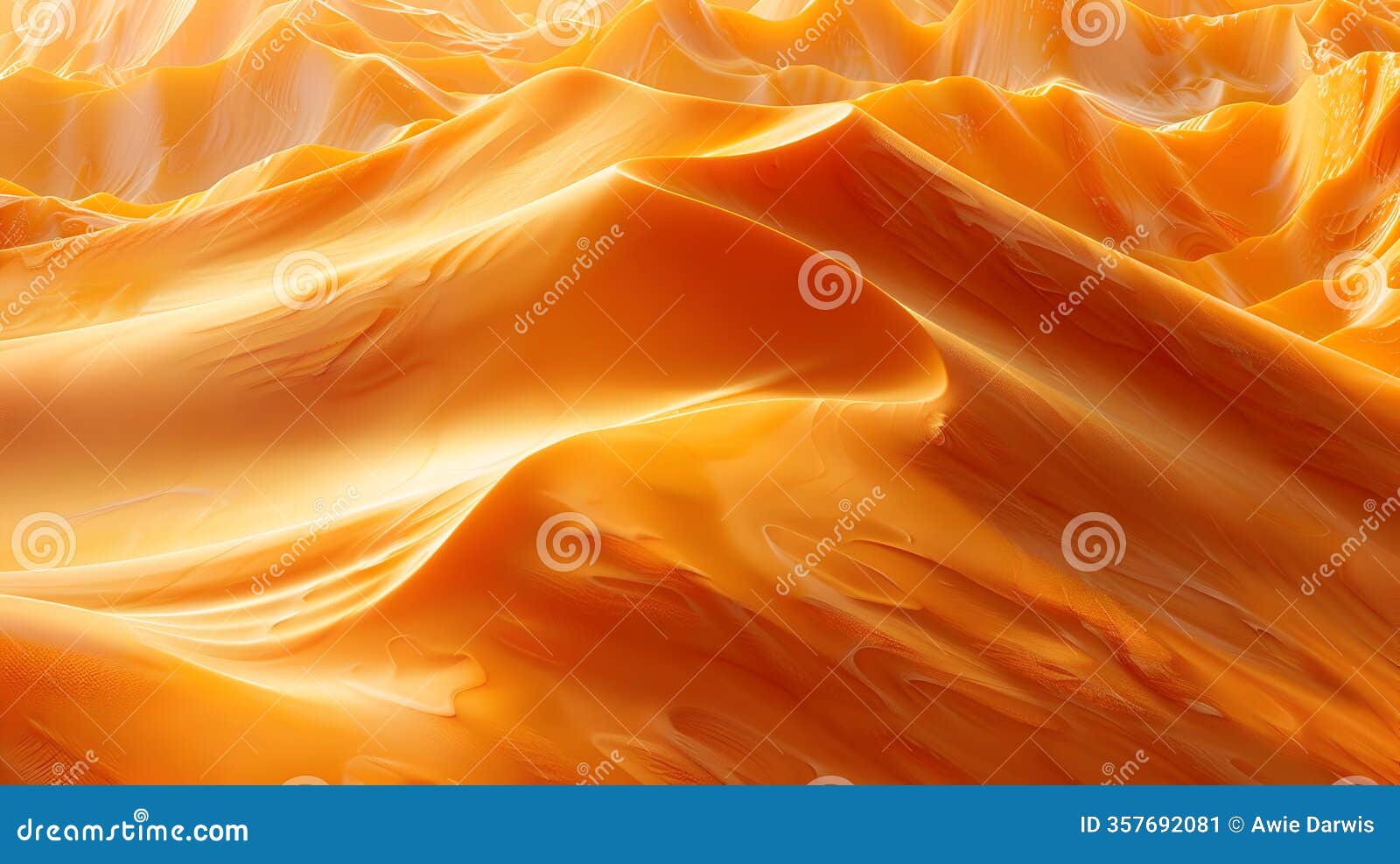 Abstract Desert Dunes 3D Illustration Stock Illustration - Illustration ...
