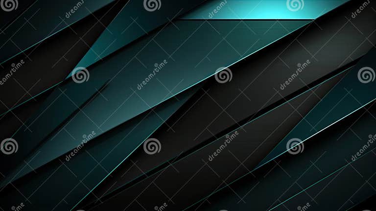 Abstract Design with Angular Shapes and Dark Teal Tones Stock ...