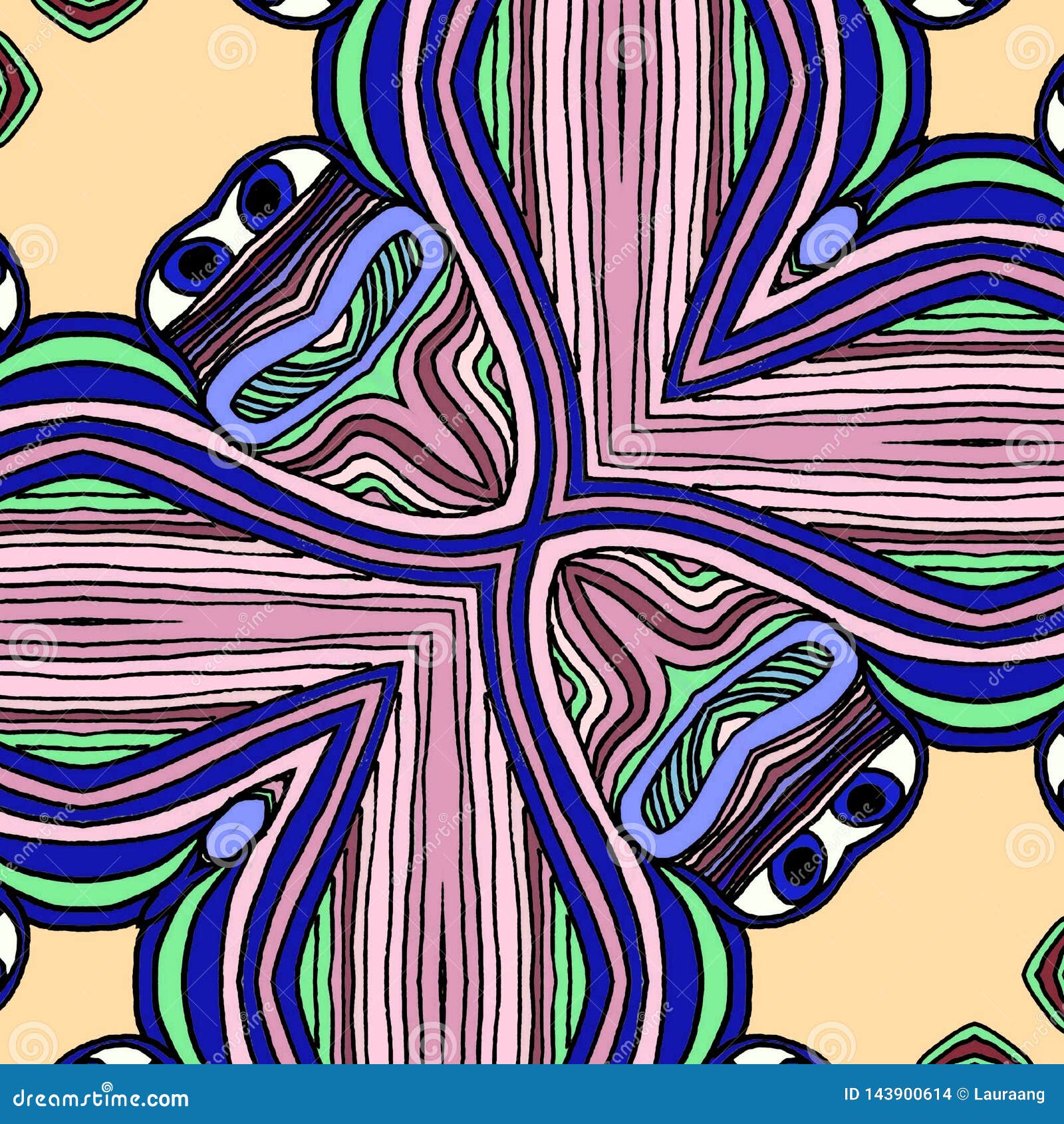 Abstract Design Animation. Smile Faces. Stock Illustration ...