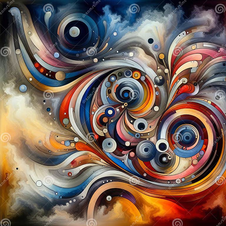 Abstract Design Artistic, Non Representational Design Using Sh Stock ...