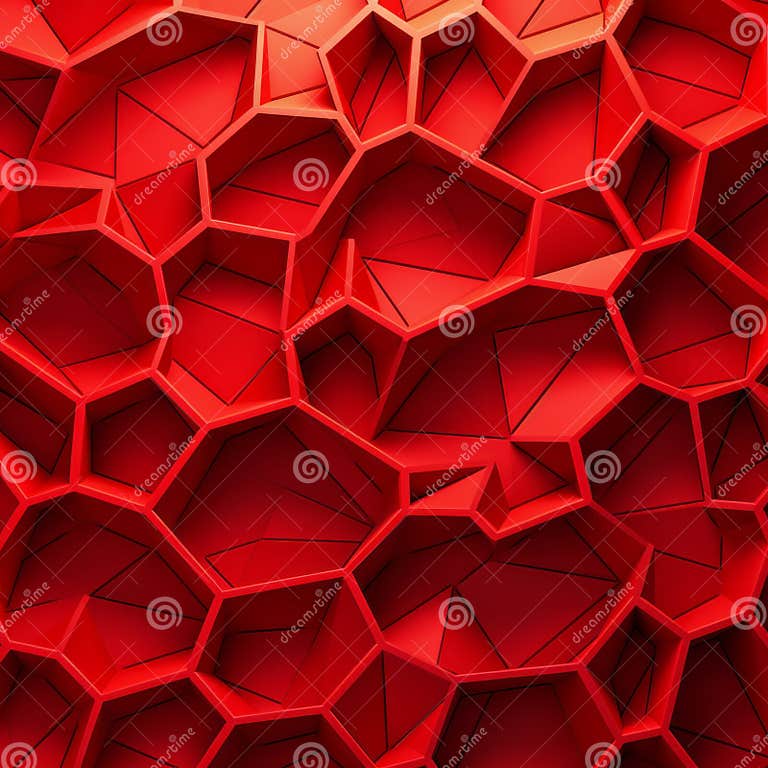 Abstract Design Background of Shiny Red Texture Patterns with Shadows ...
