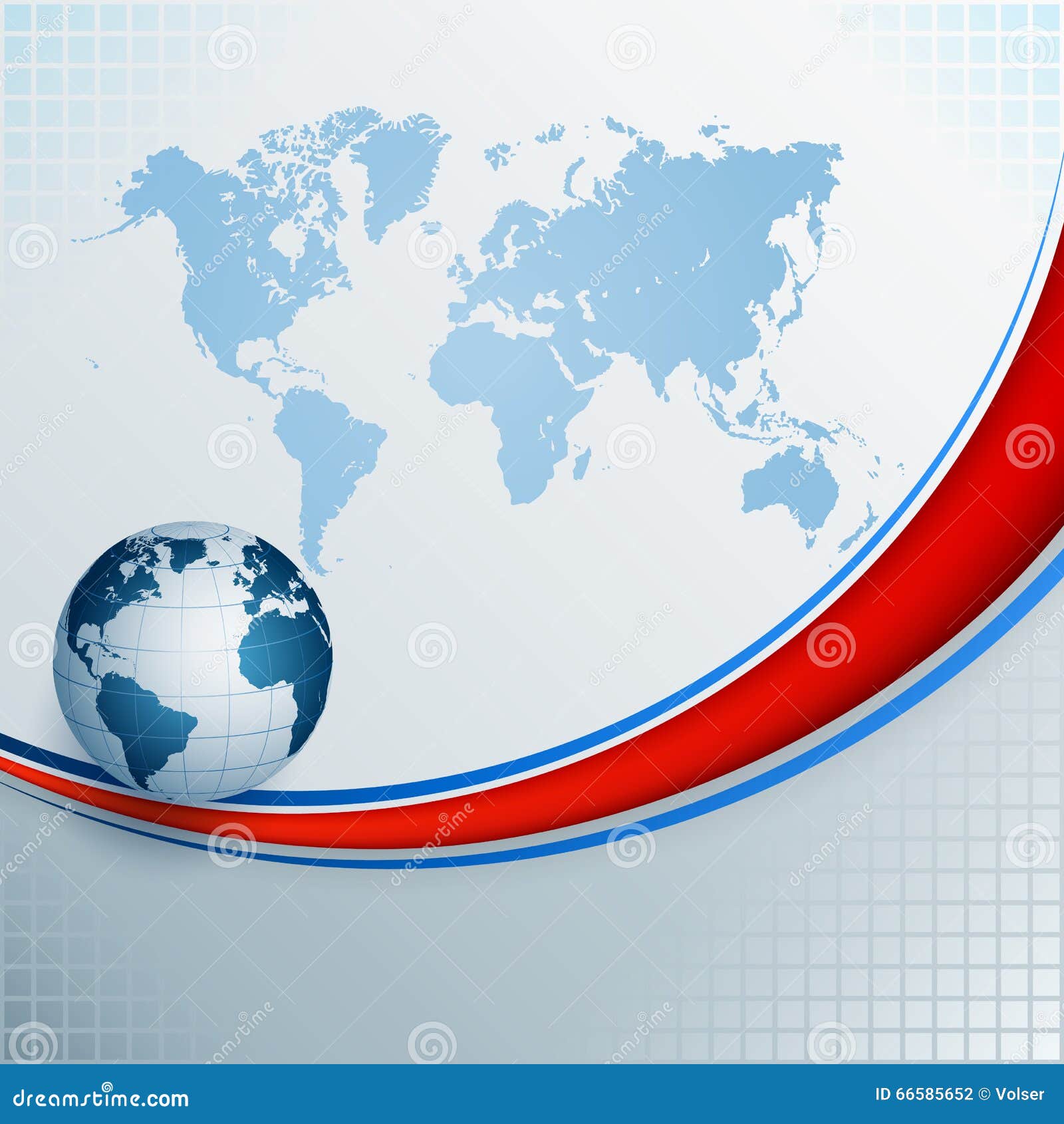 Abstract, Design Background with World Map and Earth Globe Stock Vector ...