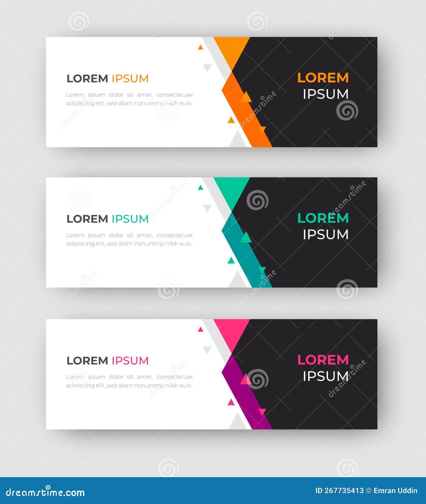 Abstract Design Banner Web Template. Stock Vector - Illustration of ...