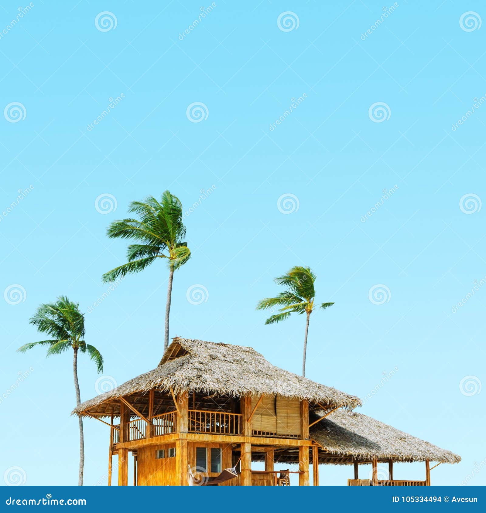 Abstract Design of Beach Hut Stock Photo - Image of clear, coast: 105334494