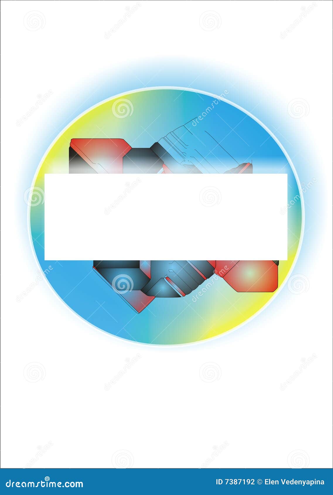 Abstract design with blank stock vector. Illustration of design - 7387192