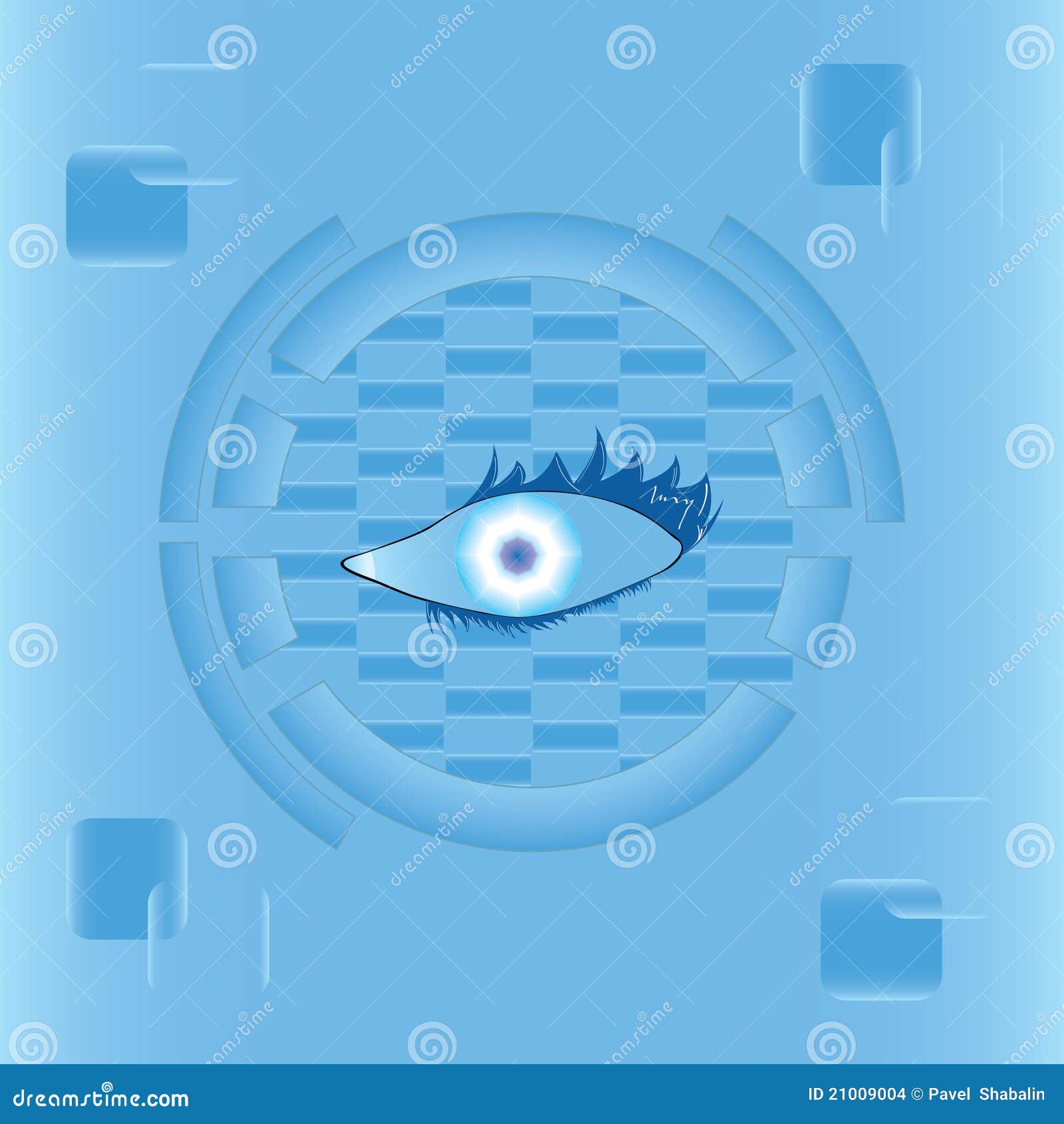 Abstract Design of Blue Eyes Stock Vector - Illustration of pattern ...